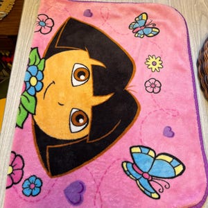 Vintage Y2K Dora the Explorer Fleece Blanket. Toddler Size 42x29 - Etsy