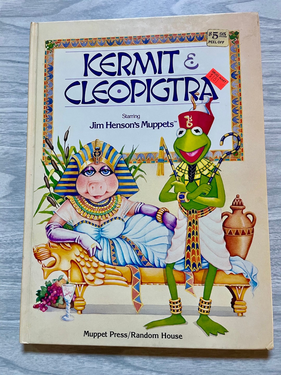 Vintage 1981 Kermit the Frog and Miss Piggy Hardcover Book “kermit and ...