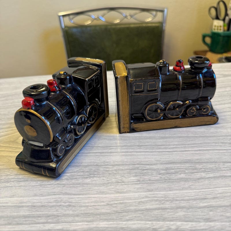 Train Bookends - Etsy
