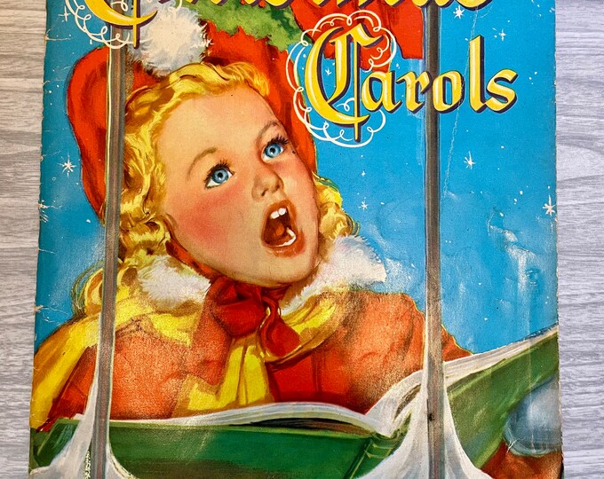 CHRISTMAS CAROLS Whitman Piano Song Book .karl Schulte VINTAGE 1952 ...