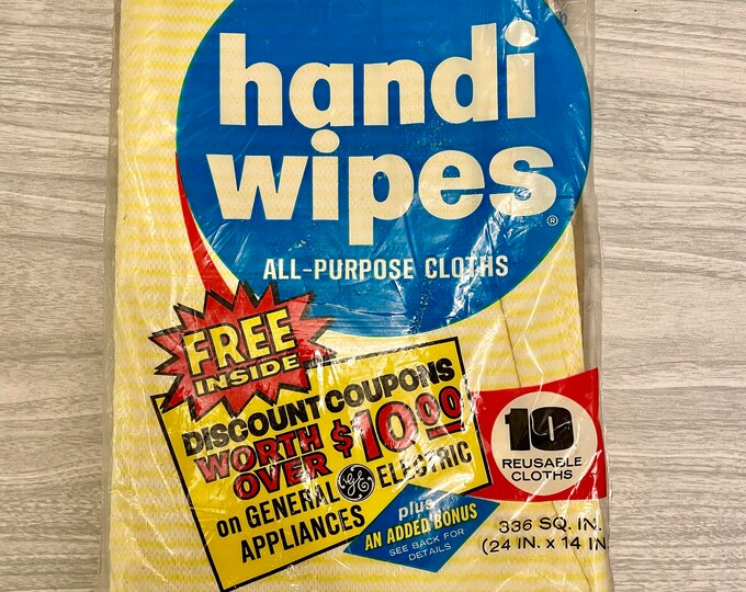 Vintage 1970s to 1980s Handi Wipes Package. Never Opened. 70s Kitchen ...