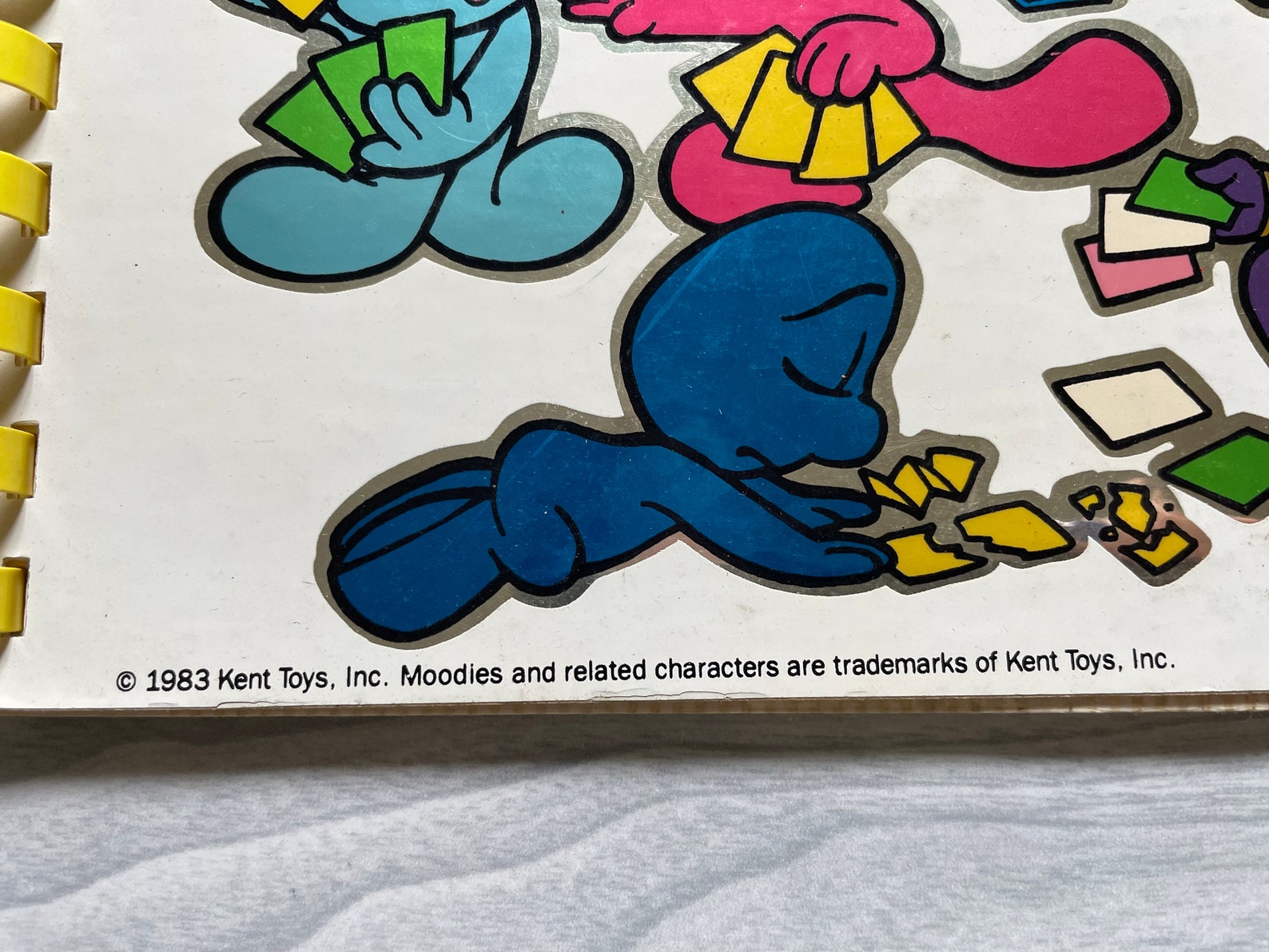 Vintage 1980s Sticker Album With Glitter/puffy Stickers. 80s Kids ...