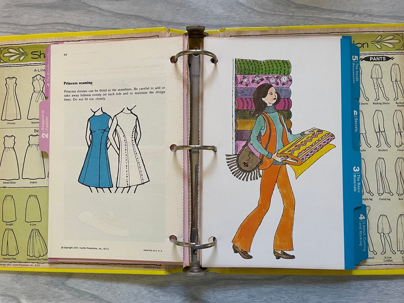 Vintage 1972 the Complete Family Sewing Book. Spiral Bound 1970s Retro ...