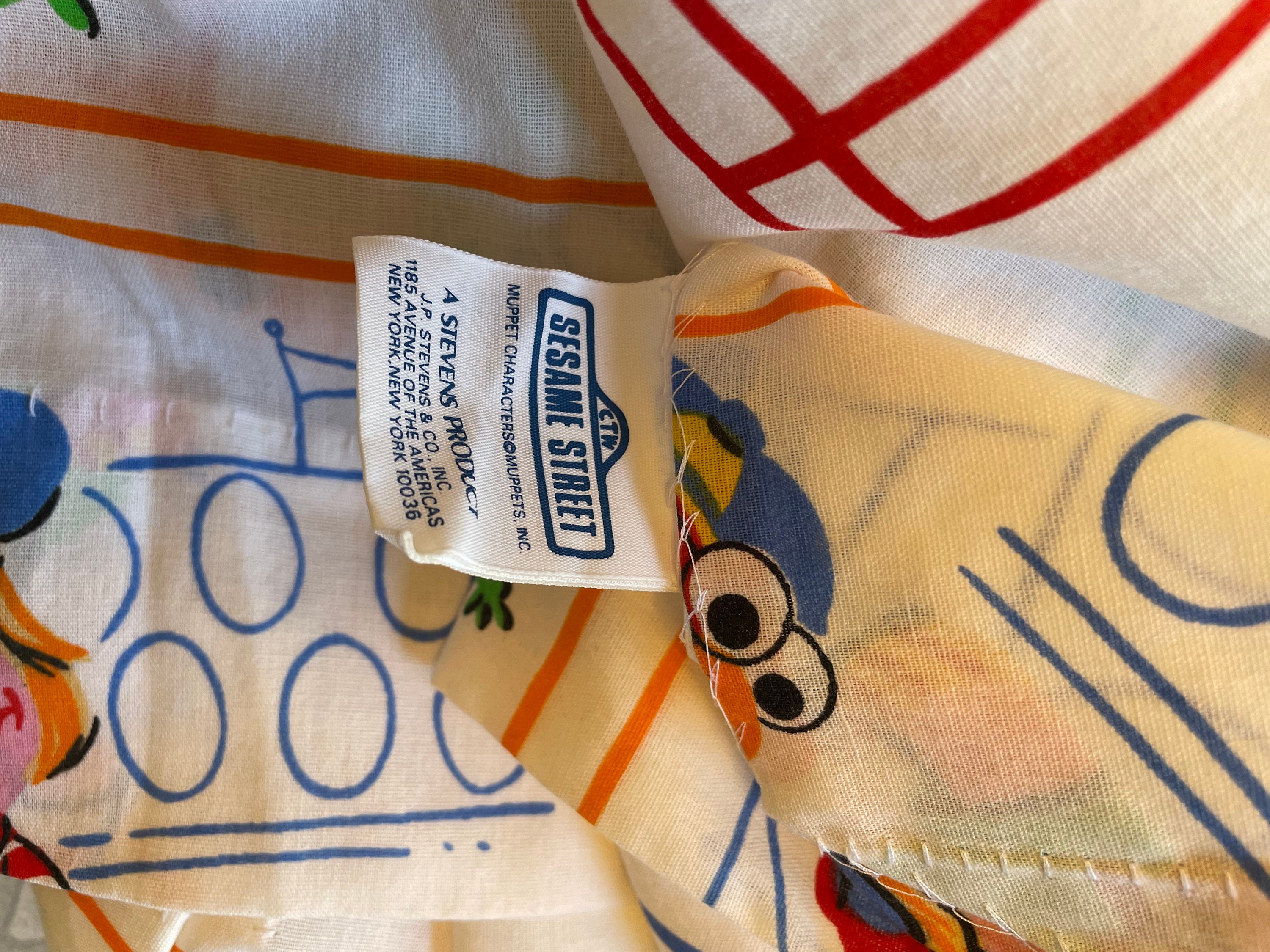 One Vintage Sesame Street Curtain Panel - Etsy