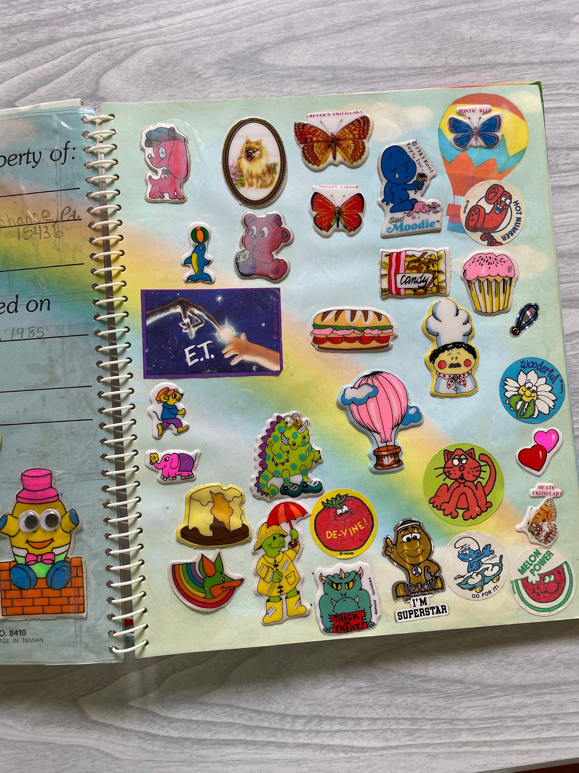 Vintage 1985 Unicorn Sticker Album Collection. Full of Stickers. 1980s ...