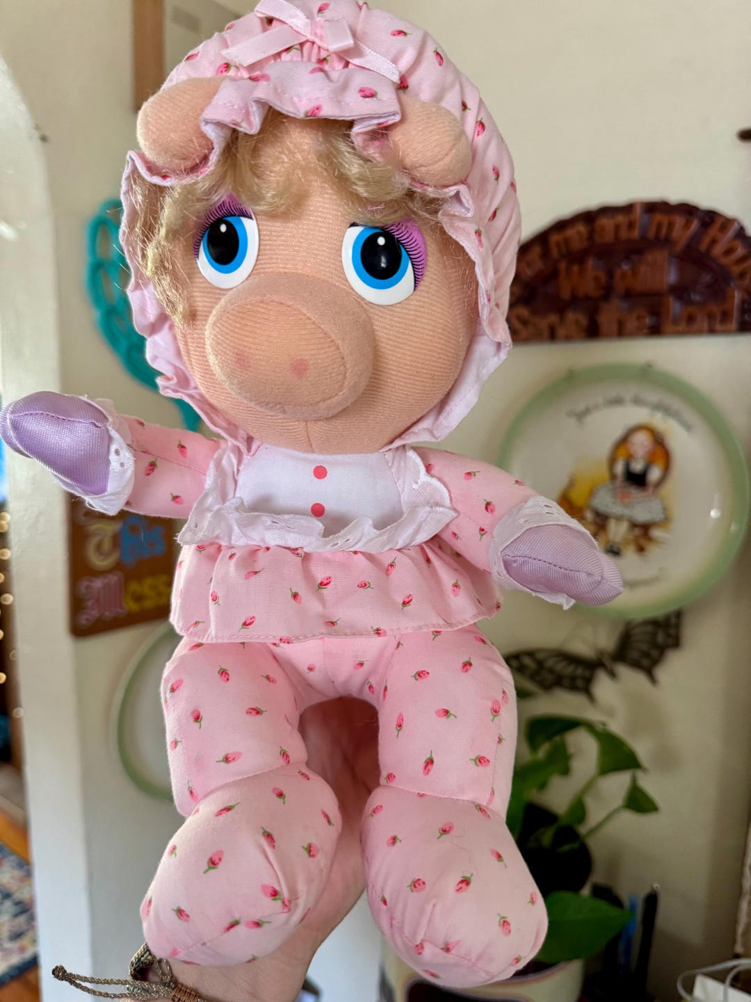Vintage 1984 Muppet Babies Miss Piggy Plush Toy Doll. 1980s Jim Henson ...