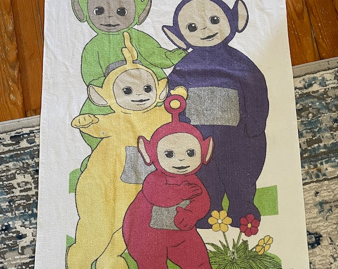 Vintage 1998 Teletubbies Beach Towel. 90s Cartoon - Etsy