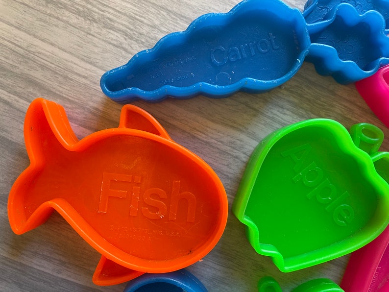 Vintage 1972 Mattel Tuff Stuff Play Food. 8 Pieces. Retro Pretend Play ...