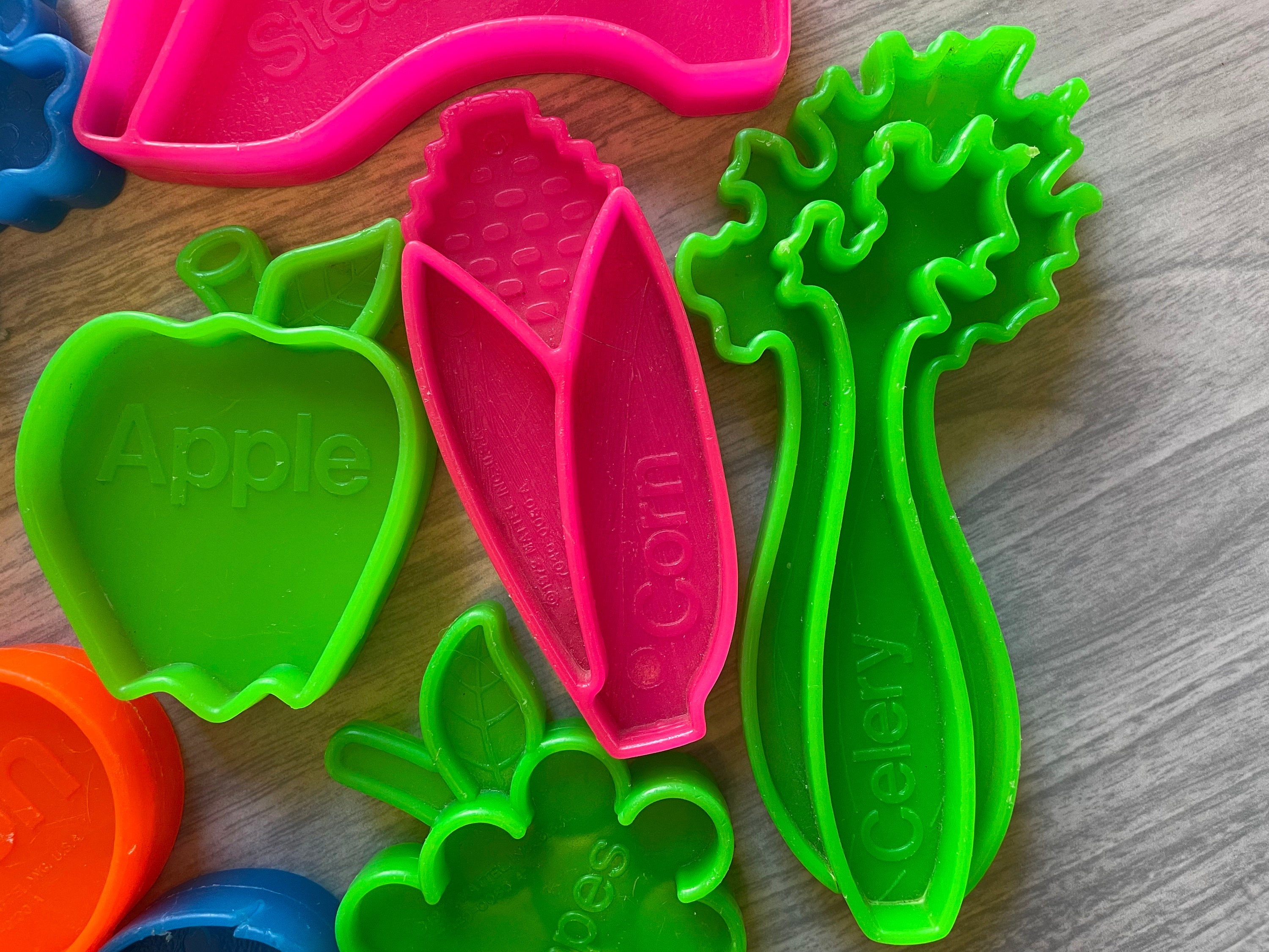 Vintage 1972 Mattel Tuff Stuff Play Food. 8 Pieces. Retro Pretend Play ...