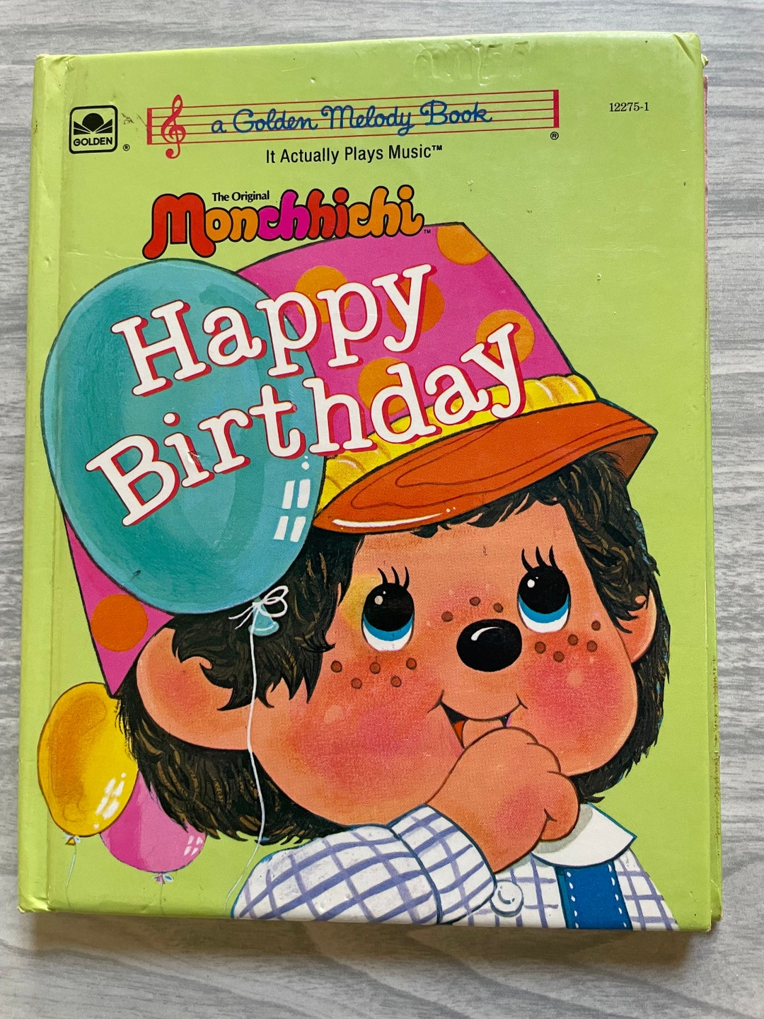 Vintage 1983 Monchhichi Happy Birthday Book. A Golden Melody Book. - Etsy
