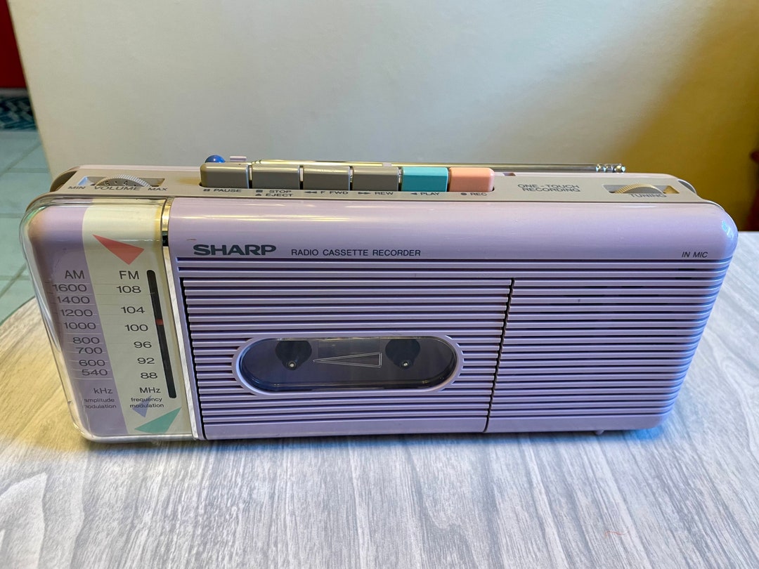 Vintage 1980s Purple Panasonic Boom Box. It Works. 80s Memorabilia. 80s ...