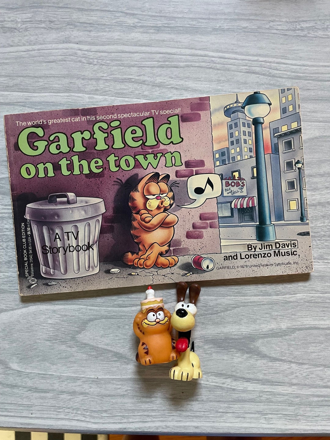 Vintage 1980s Garfield Book and Figurines. 1980s Memorabilia - Etsy