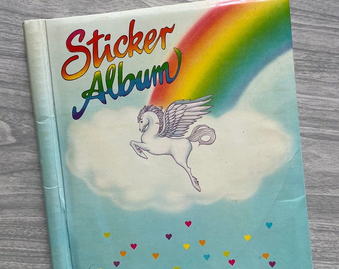 Vintage 1985 Unicorn Sticker Album Collection. Full of Stickers. 1980s ...