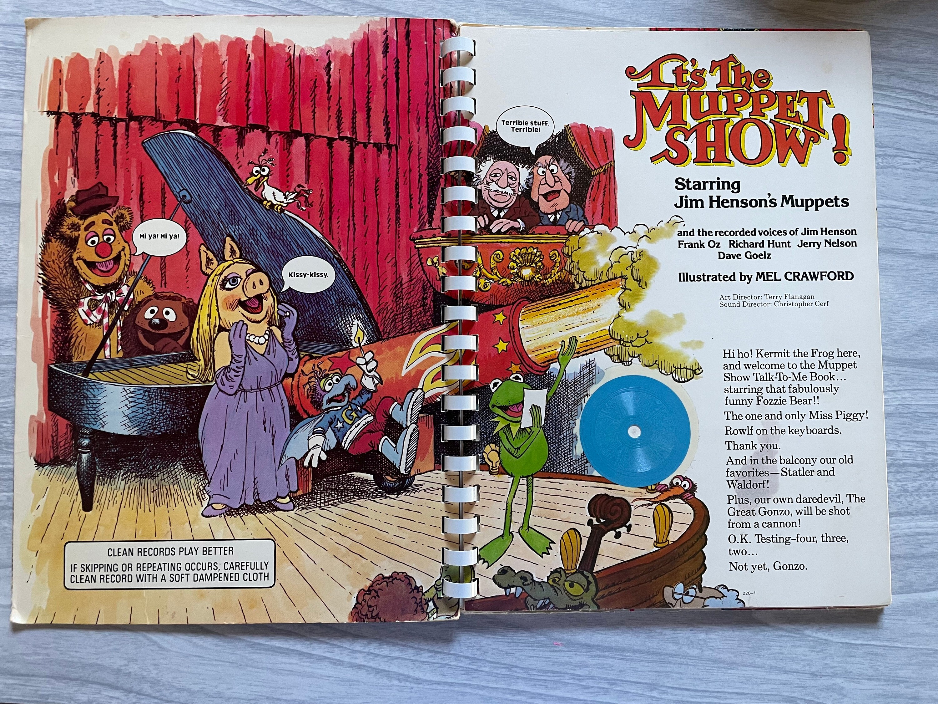 Vintage 1970s Its the Muppet Show Book. Fisher-price Talk to Me Book ...