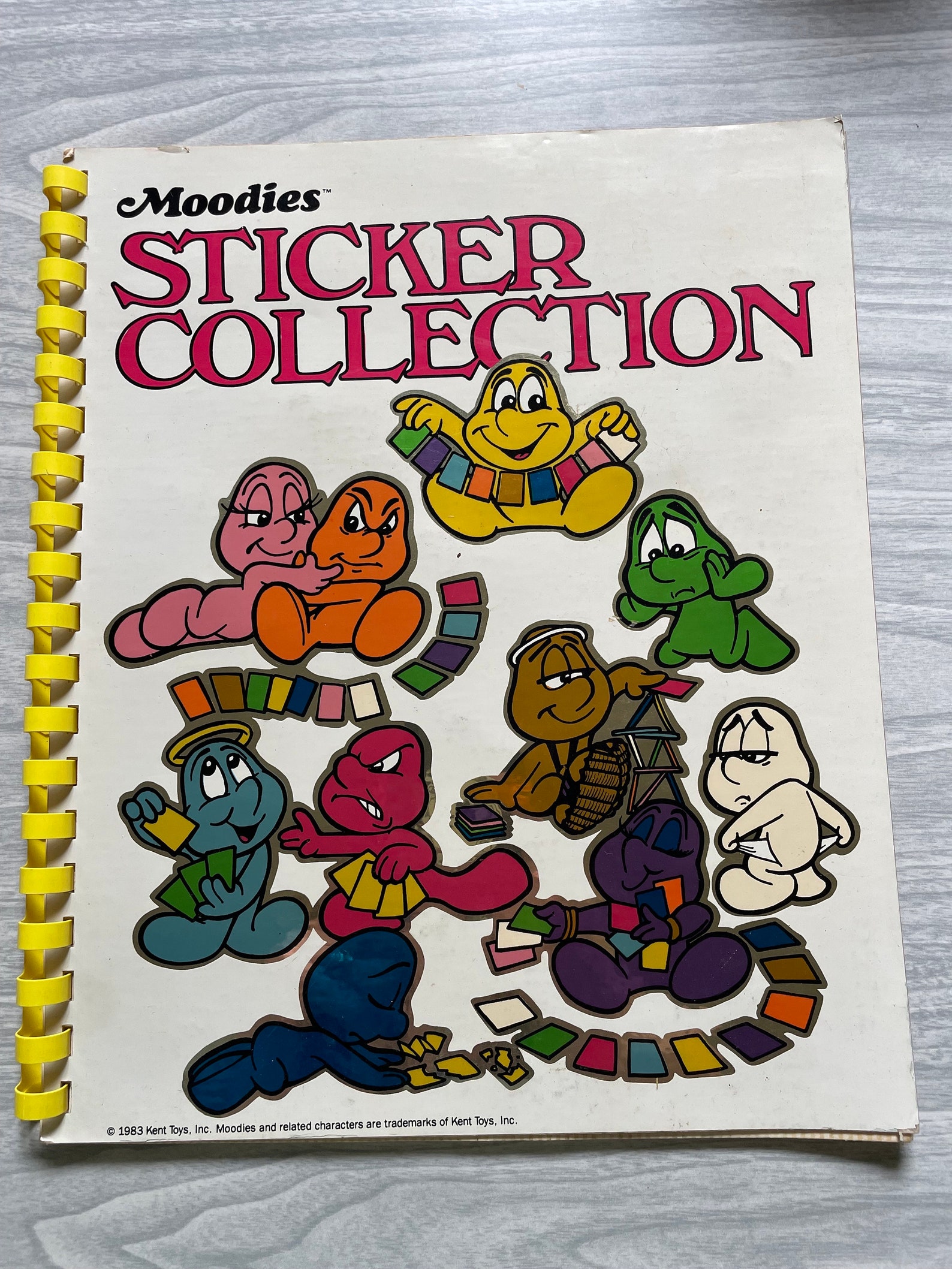 Vintage 1980s Sticker Album With Glitter/puffy Stickers. 80s Kids ...