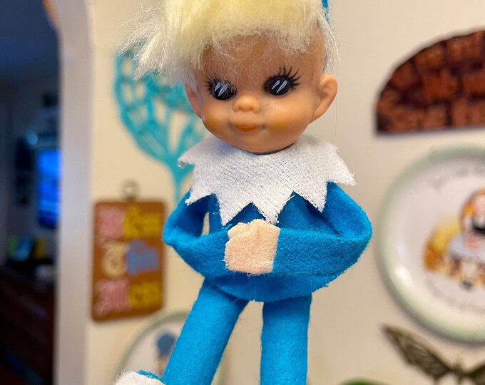 Vintage 1960s Christmas Pixie Elf. Mid Century Christmas. - Etsy