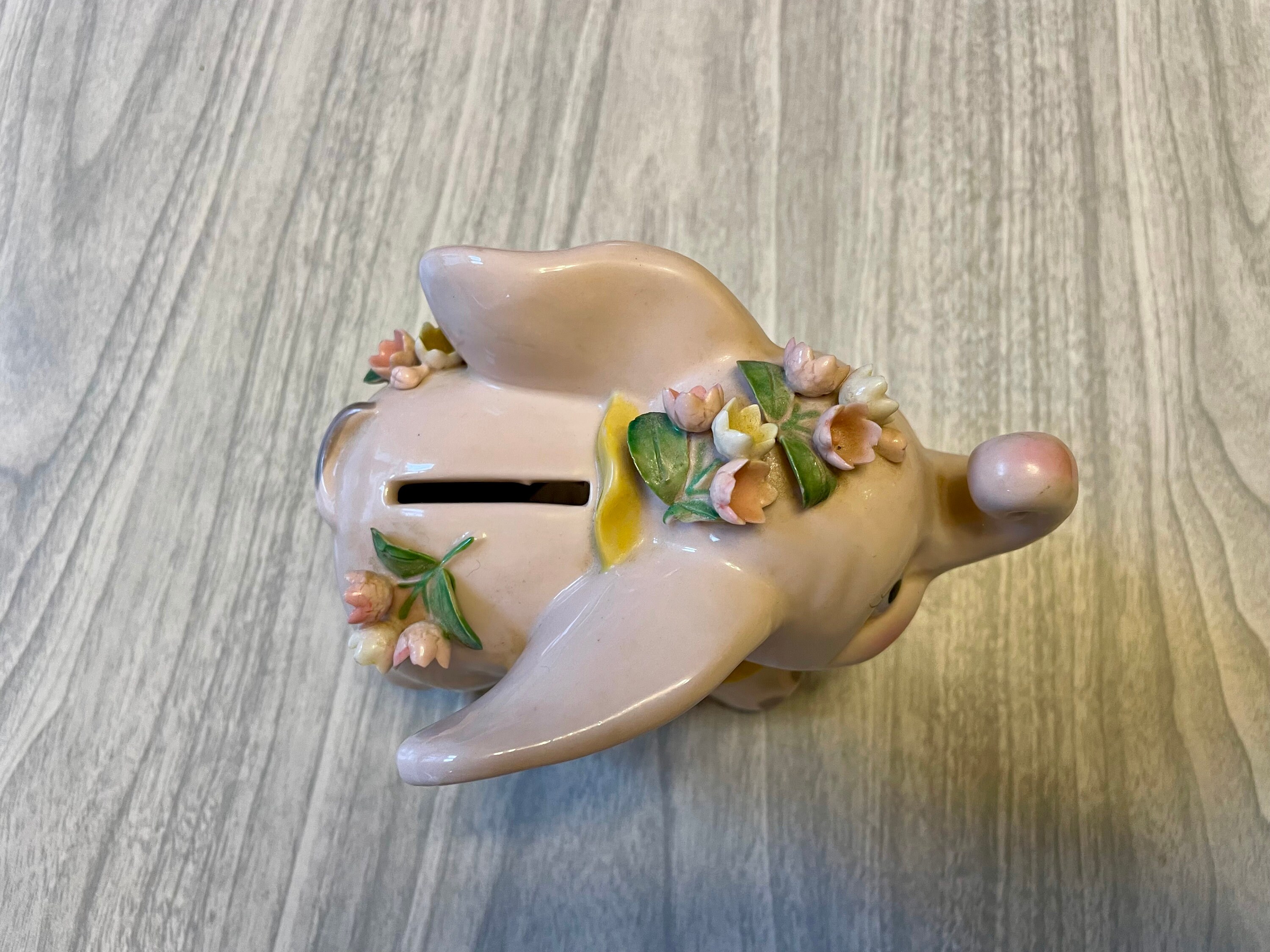 Vintage Mid Century Lefton Pink Elephant Bank. MCM Knick Knacks. 1950s ...