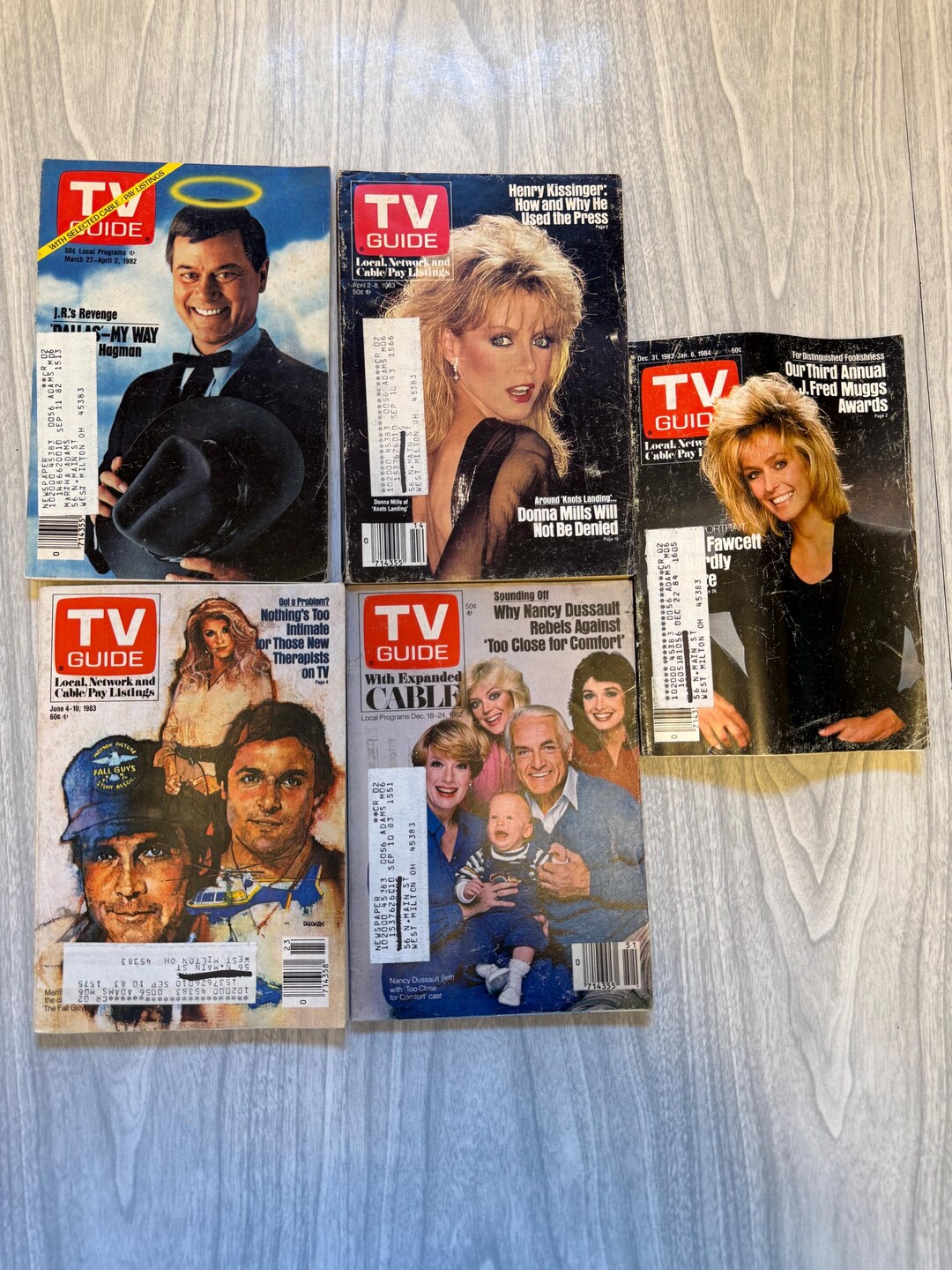 Vintage 1982, 1983, 1984 TV Guide Magazines. Retro 1980s Memorabilia - Etsy