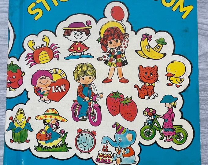 Vintage 1980s Kids Sticker Collection Album With Lots of Retro Stickers ...