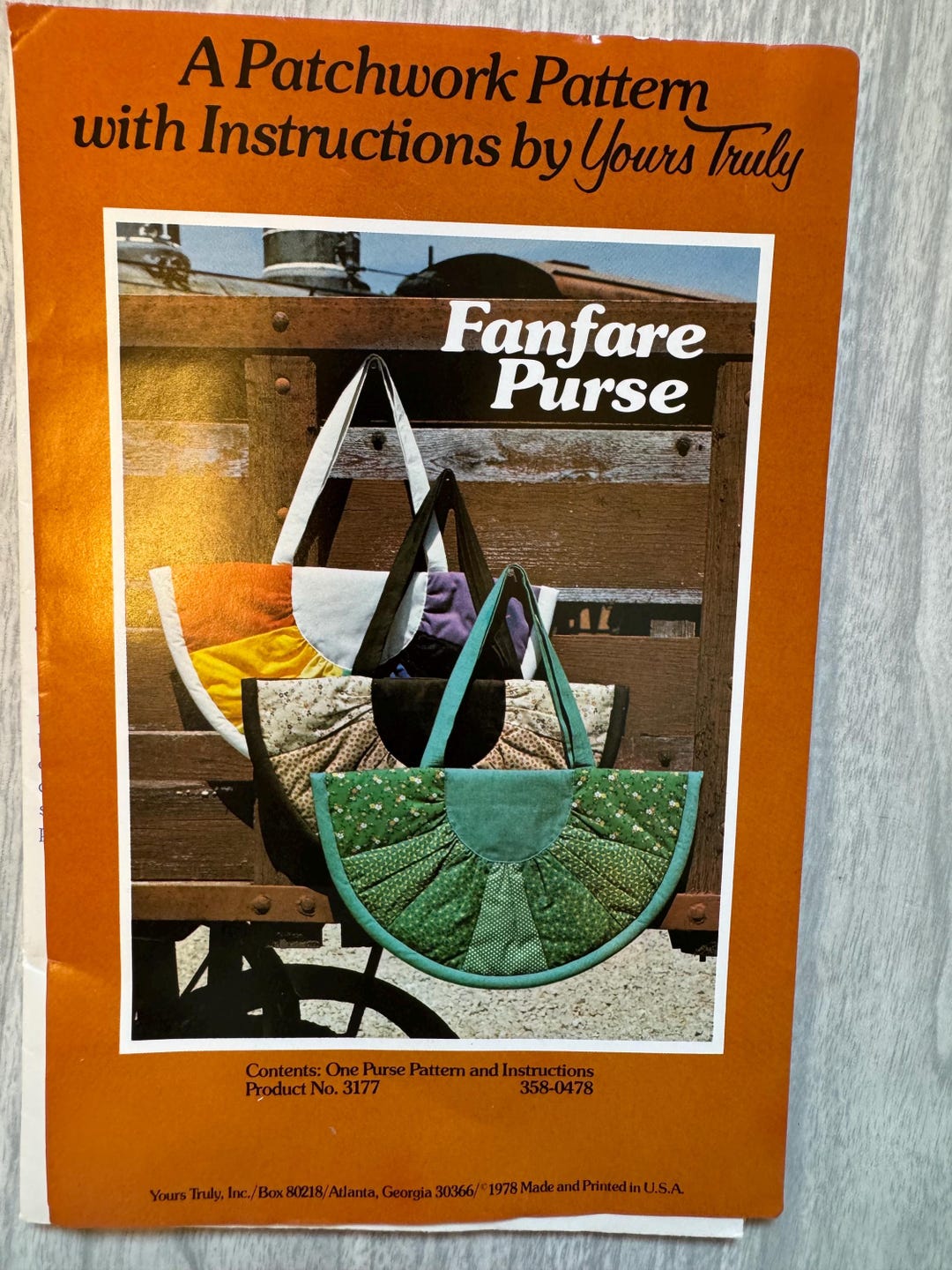 Vintage 1978 Patchwork Purse Pattern Kit. Purse Making Craft - Etsy