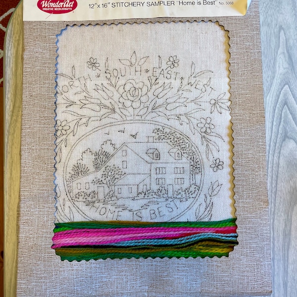 Crewel Embroidery Kits Vintage - Etsy