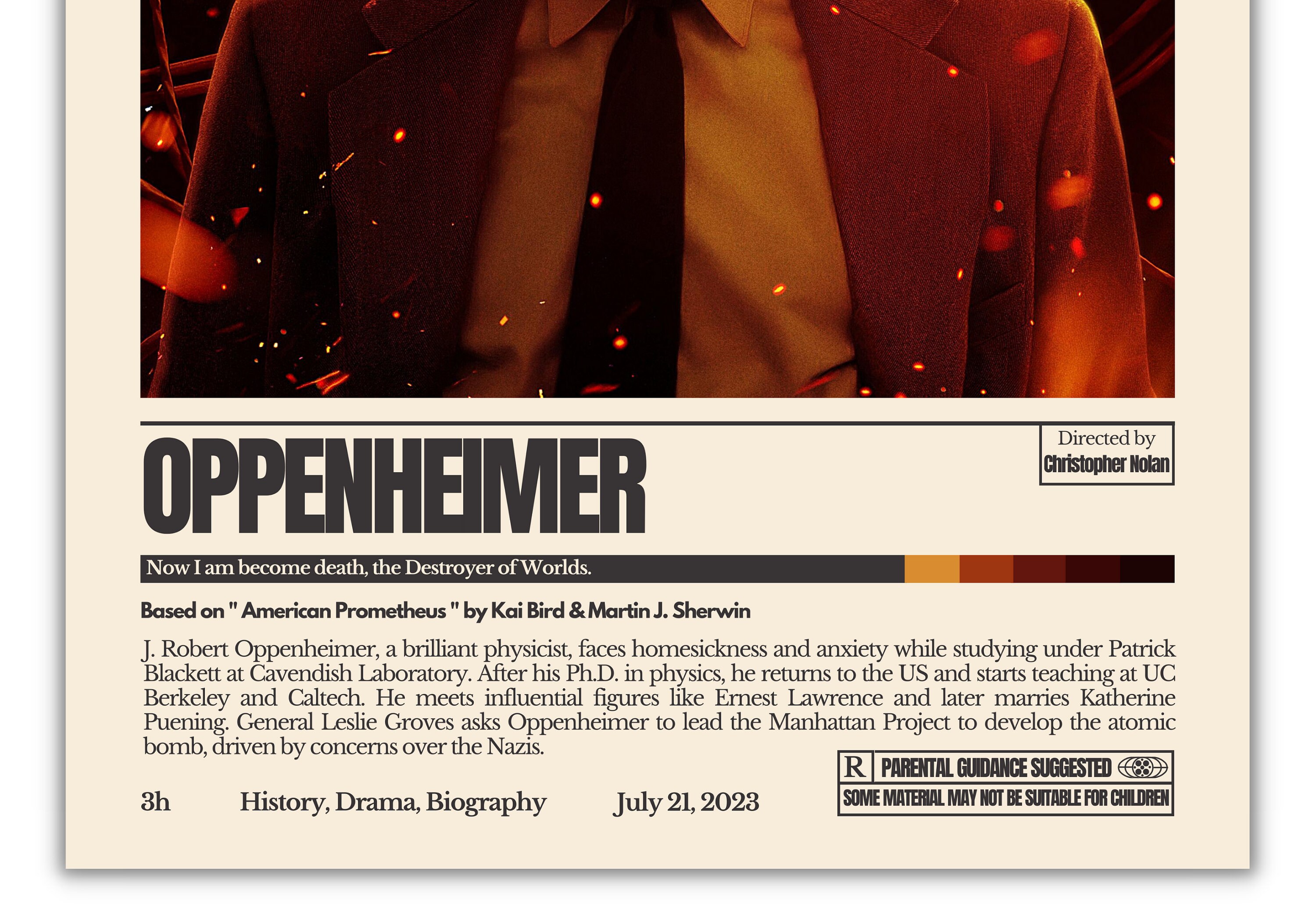 Oppenheimer Poster, Oppenheimer Movie 2023, Oppenheimer Merch ...