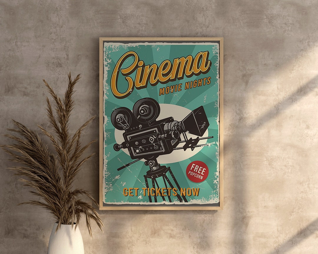 Cinema Poster Vintage Style Posters Old Fashioned Posters - Etsy