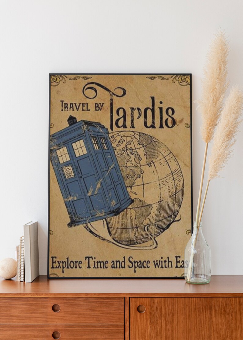 Tardis Poster Doctor Who Vintage Poster Room Decor - Etsy