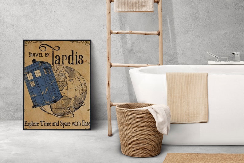 Tardis Poster Doctor Who Vintage Poster Room Decor - Etsy