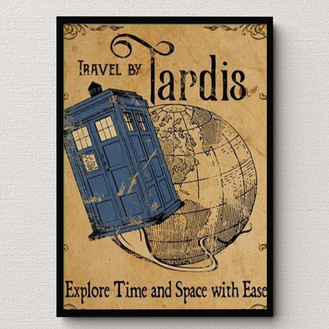 Tardis Poster Doctor Who Vintage Poster Room Decor - Etsy