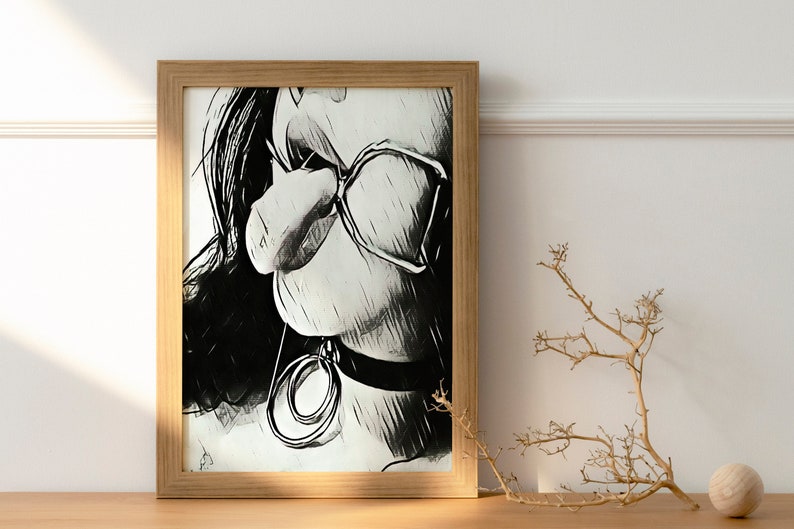 Naked Anime Girl Naked Woman Picture Erotique Naked Girl Etsy Canada