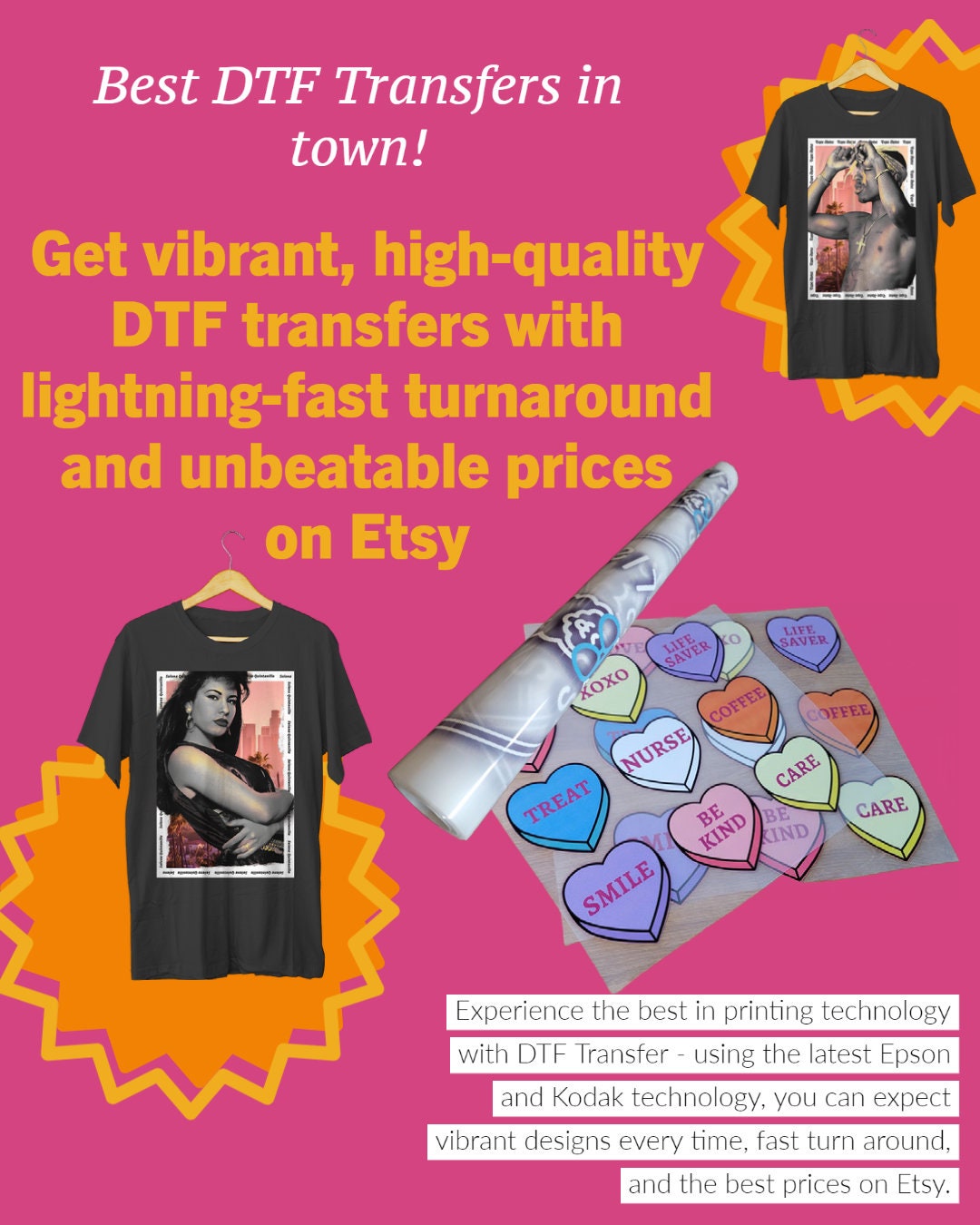 DTF Transfer Sheets - Etsy