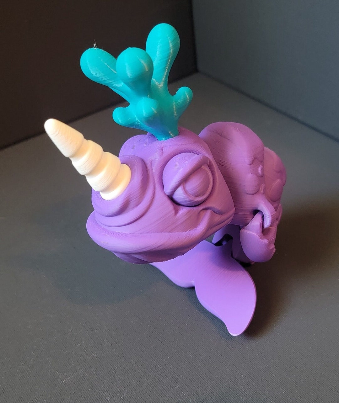 3D Printed Narwhal and Whale - Etsy