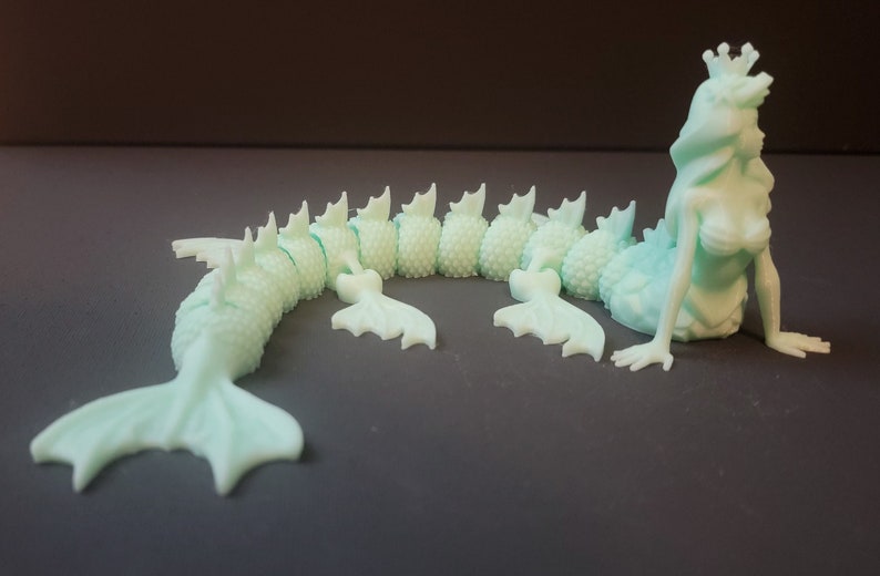 3D Printed Mermaid - Etsy
