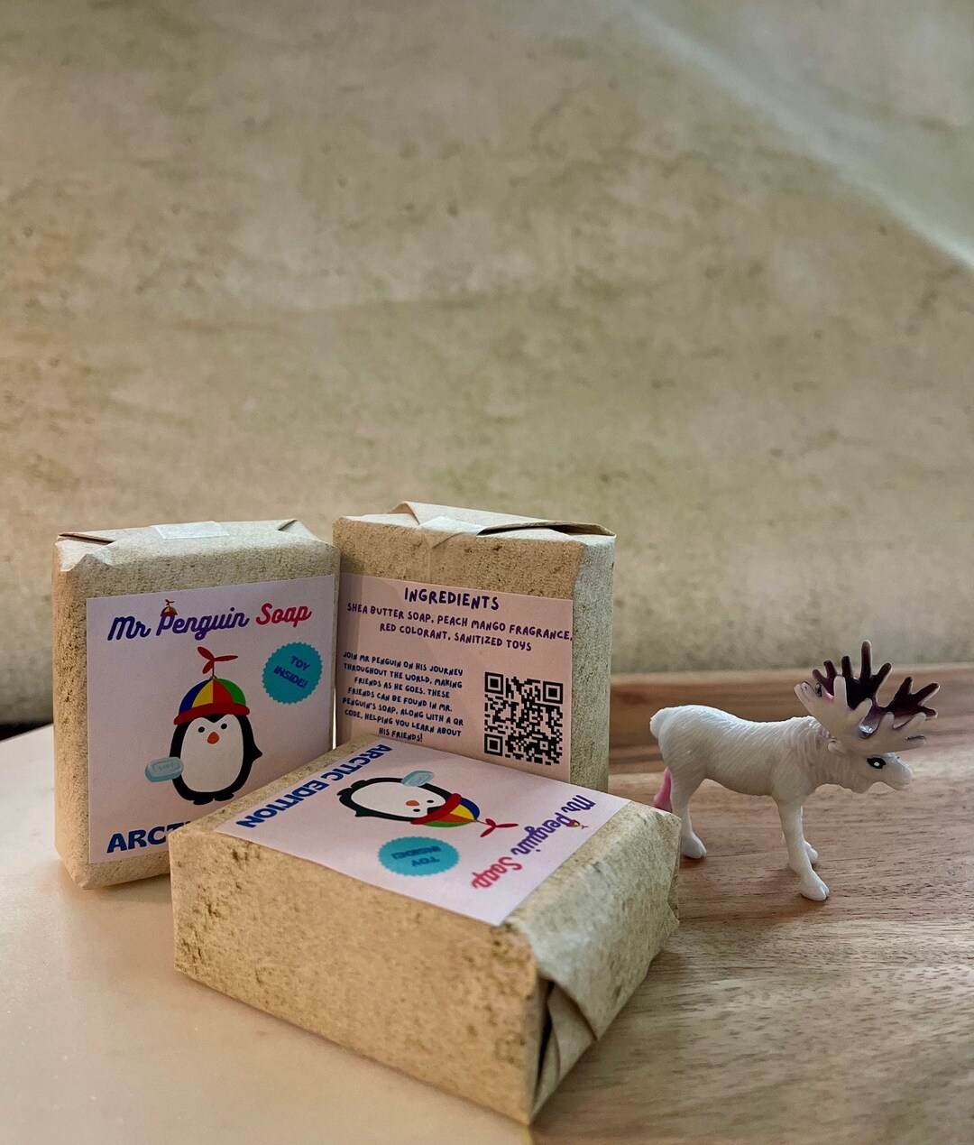 Mr Penguin Soap for Kids With Toy Inside (pack of 2) - Etsy