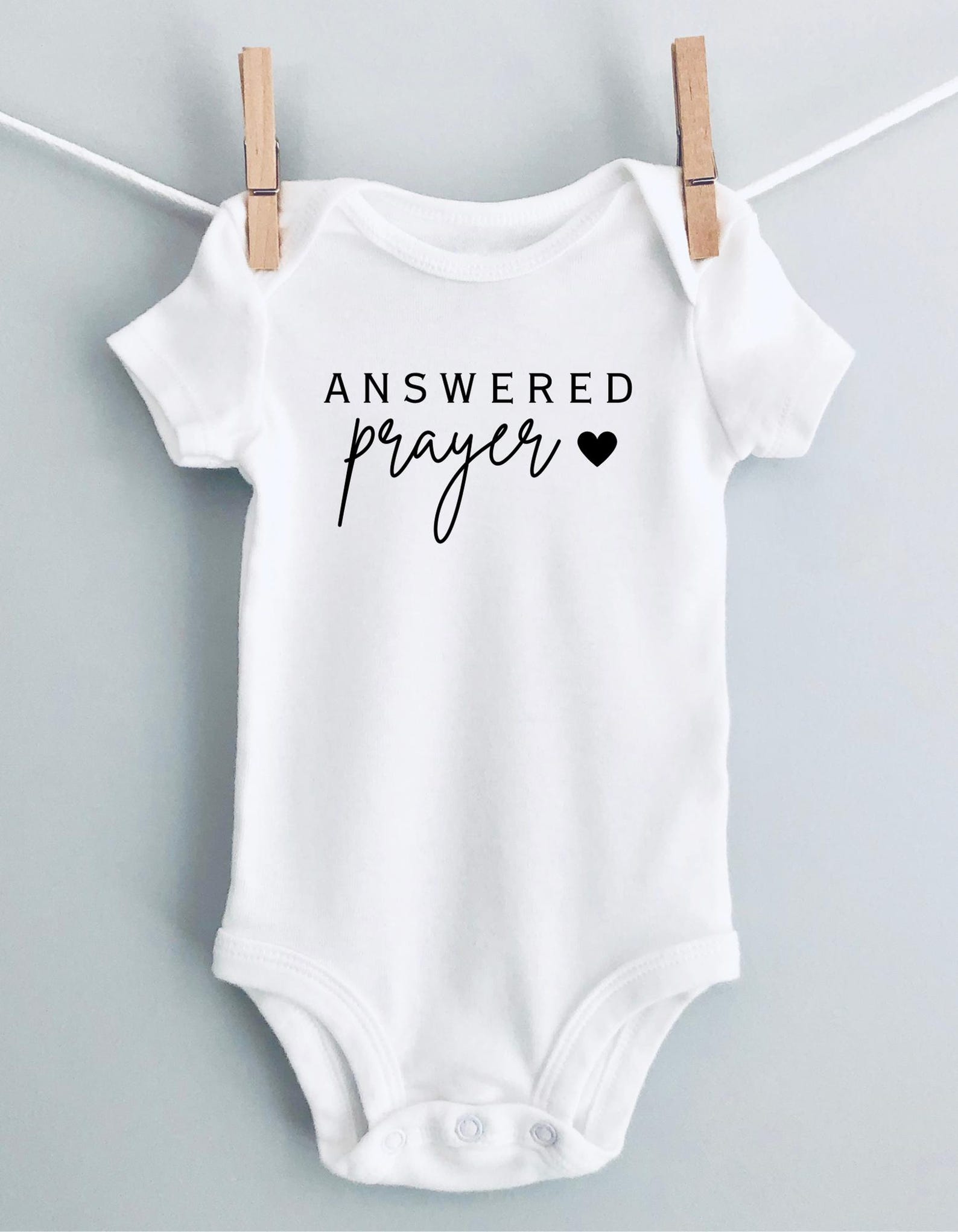Answered Prayer Gerber Onesie | IVF or Fertility Journey Baby Gift ...