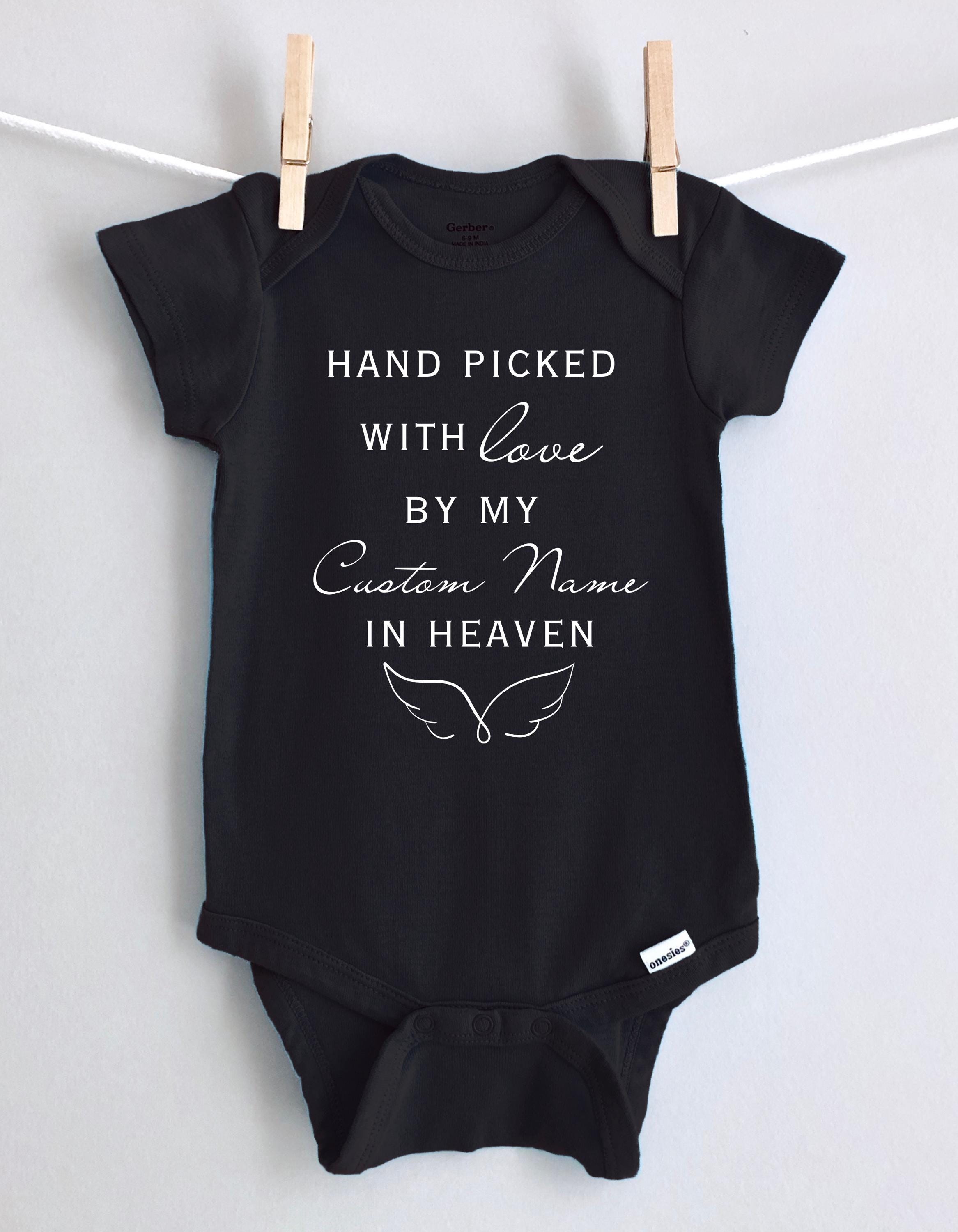 Personalized Gerber Onesie Handpicked With Love by Custom Name in ...