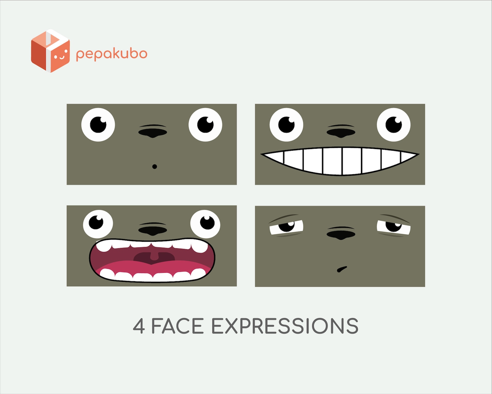 Pepakubo Emoji Cube | Cute Face Swapping Kawaii Paper Box Automata | Printable Papercraft ...