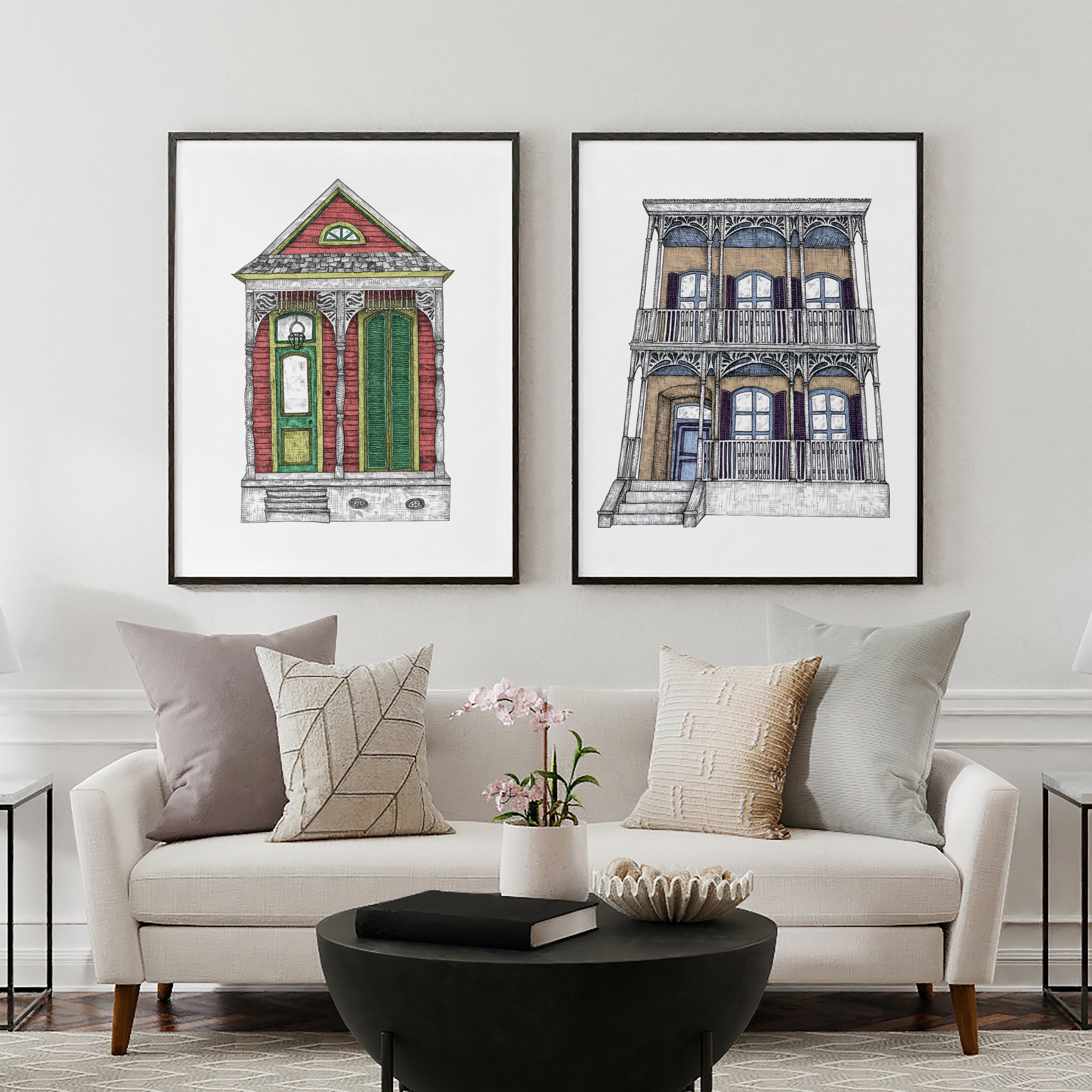 New Orleans Center-hall Cottage - Etsy
