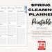 Printable Spring Cleaning Checklist Spring Cleaning Template With ...
