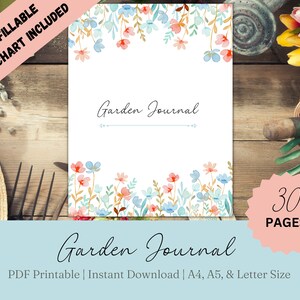 Garden Planner Printable Gardening Journal Planting Calendar Seed ...