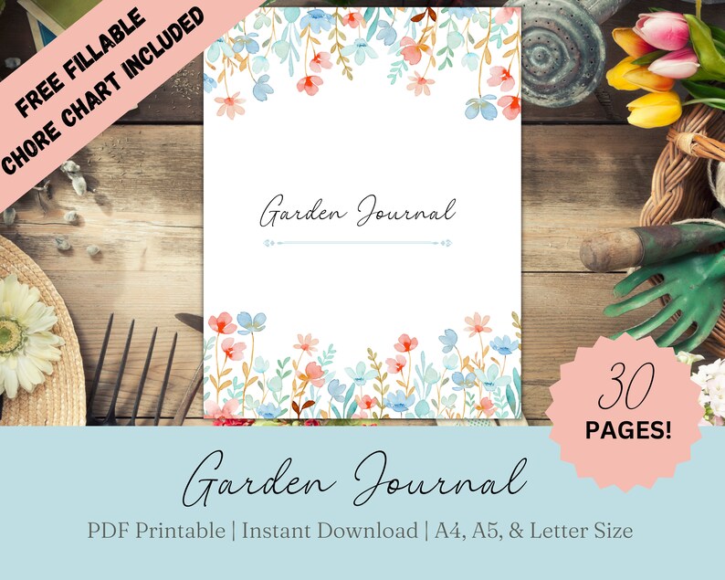 Garden Planner Printable Gardening Journal Planting Calendar Seed ...