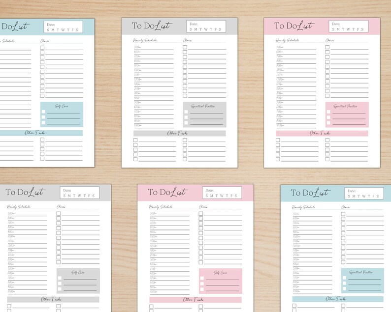 Editable and Printable to Do List and Daily Planner Bundle, Daily ...