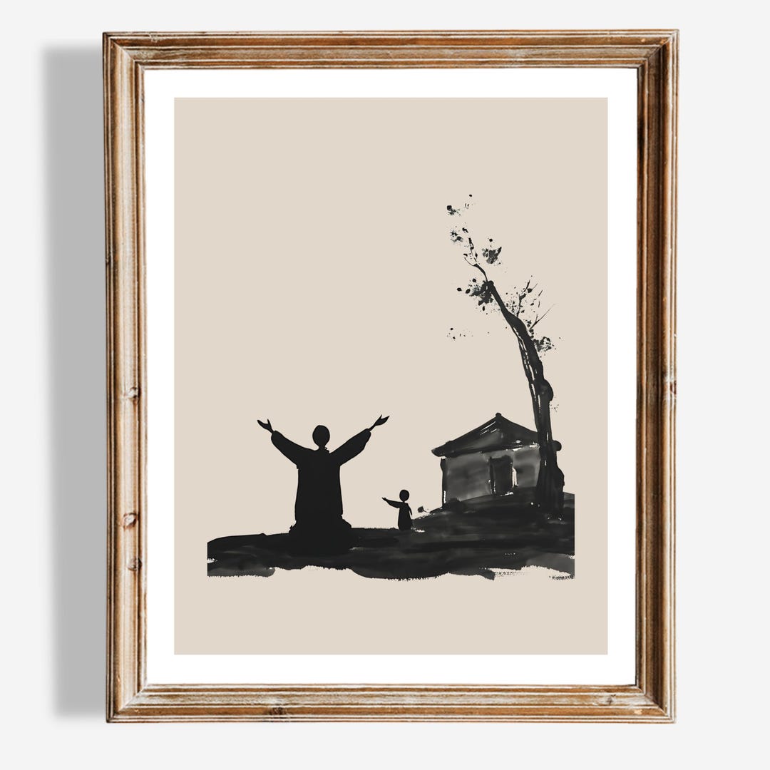 The Prodigal Son Wall Art | Minimalist Christian Decor | Bible Parable ...