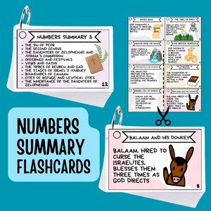 Bible Flashcards , Numbers Flashcards , Bible Study Guide , Bible ...