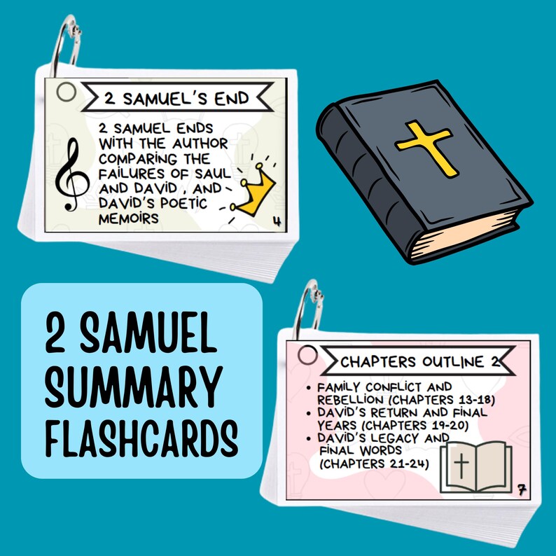 Bible Flashcard , 2 Samuel Flashcard , Bible Study Guide , Bible ...