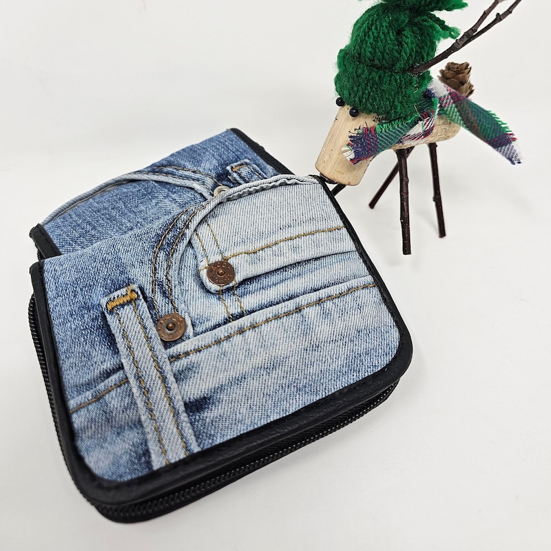 Blue Jean Purse - Etsy