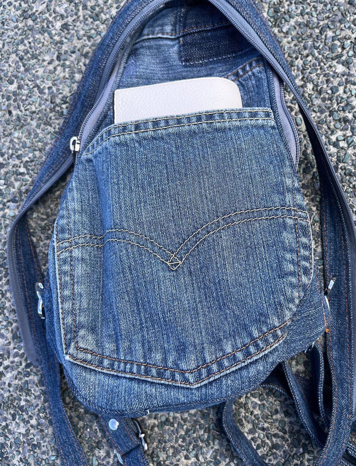 Denim Dreams: Hand Hade Stylish Hat Shape Shoulder Bag, Backpack, Cross ...