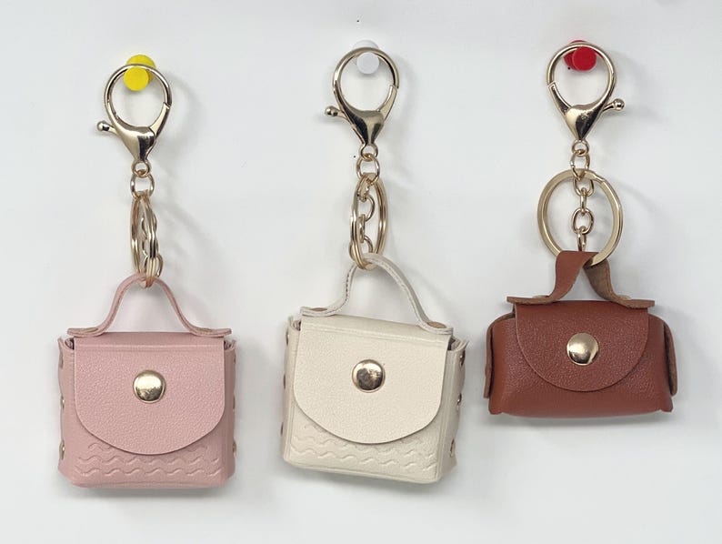 Vegan Leather Cute Mini Handbag Charm / Purse Tag / Keychain - Etsy