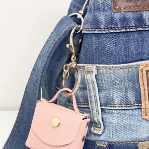 Vegan Leather Cute Mini Handbag Charm / Purse Tag / Keychain - Etsy